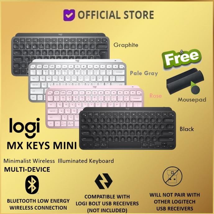 Jual Logitech MX Keys Mini Wireless Illuminated Keyboard Bluetooth | Shopee Indonesia