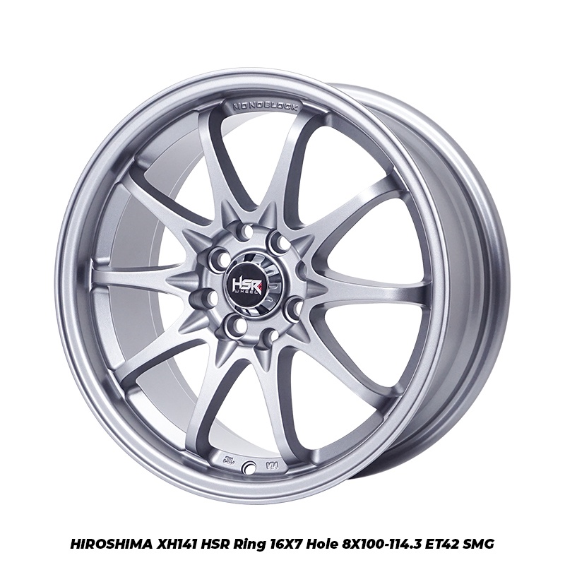 Jual Velg Racing Ring 16 Velg Mobil HSR HIROSHIMA XH141 R16 Mobilio Jazz Yaris Brio Calya Sigra ...