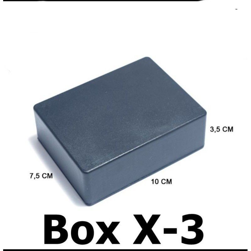 Jual BOX POLOS HITAM/BOX PLASTIK X3 TANPA LUBANG + BONUS SKRUP | Shopee ...