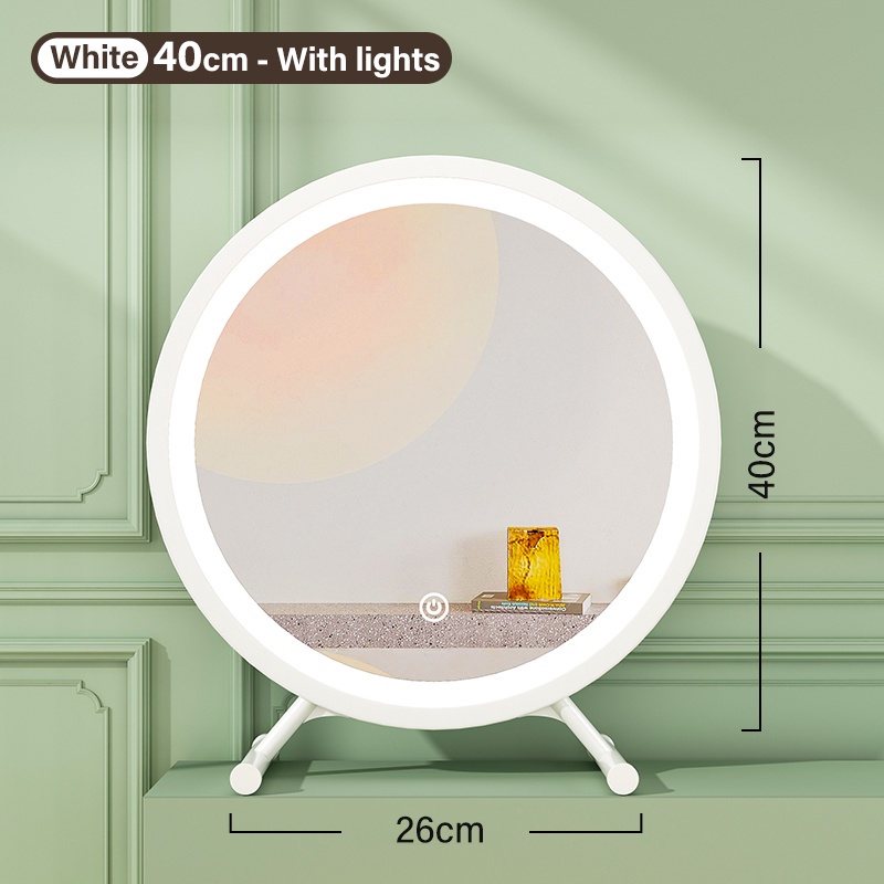 Jual IH Cermin Rias LED Dengan Touchscreen Cermin Rias Bulat 40CM ...