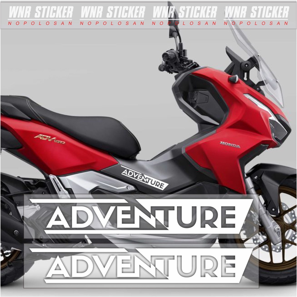 Jual Stiker Adventure Variasi Motor Dan Mobil Universal 1 set isi 2 ...