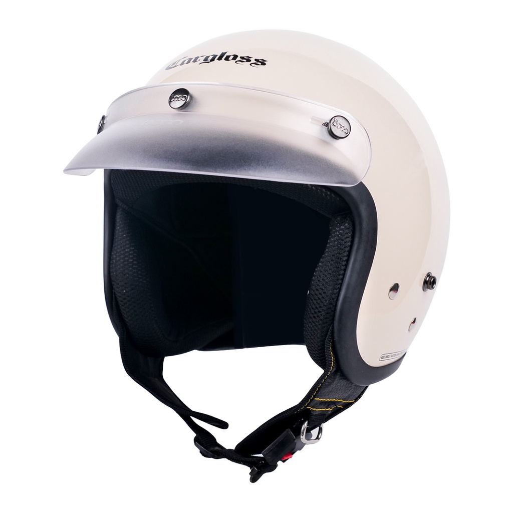Jual Cargloss CFM Retro Pet Mini Helm Half Face - Avorio Naiade ...
