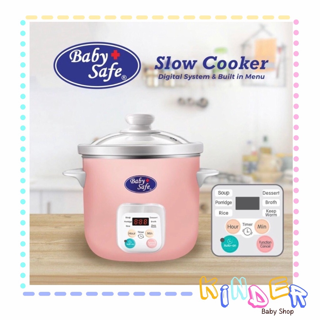 Jual BABY SAFE - Slow Cooker 1.5L With Auto Menu LB06D | Shopee Indonesia