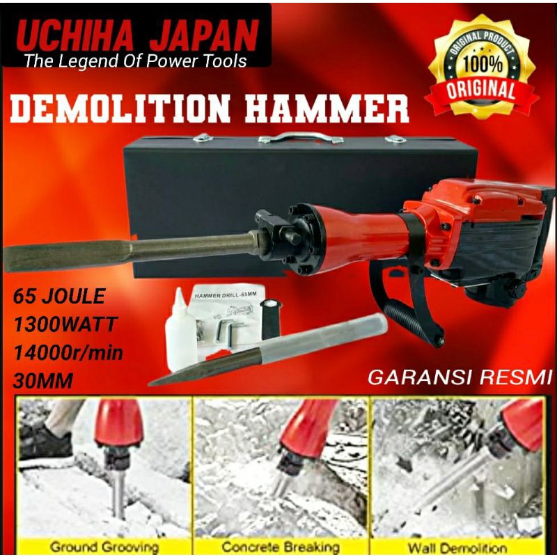 Jual JACK HAMMER DEMOLITION UCHIHA TYPE UC-95 MESIN BOR BOBOK BETON ...
