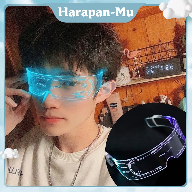 Jual Kacamata LED Party 7 Warna Luminous Glasses LED Colorful Kacamata ...