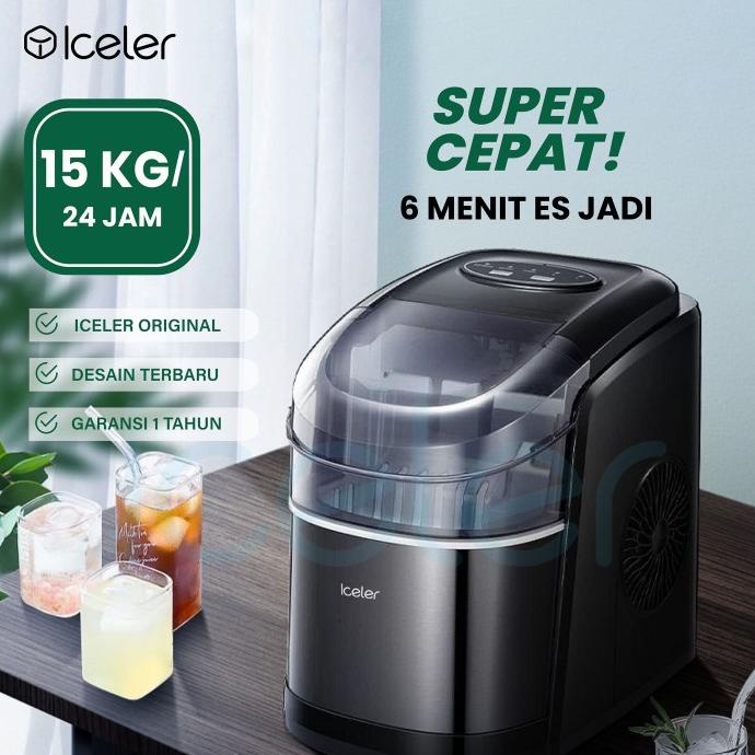 Jual Mesin Es Iceler Ice maker 15kg/hari 6 menit Es Jadi stok ada terus ...