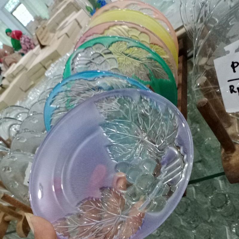 Jual ALAS CANGKIR/LEPEK GELAS gelas / Alas gelas kaca / alas mug 6biji ...