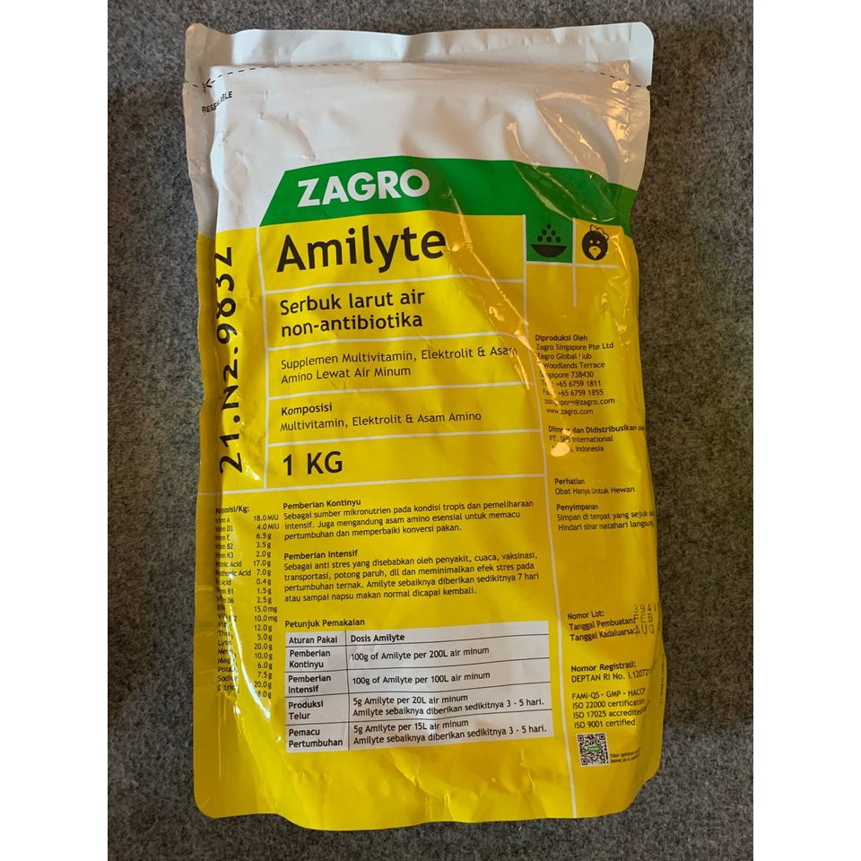 Jual Amilyte 1 kg Vitamin Ayam | Shopee Indonesia