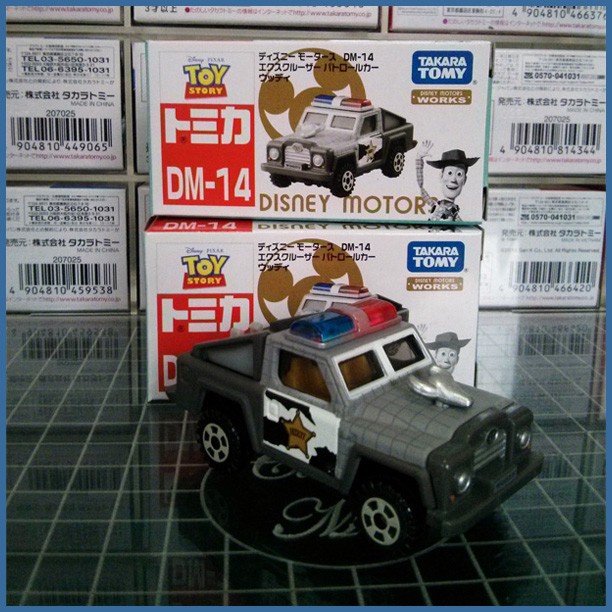 Jual Tomica Disney DM-14 Ex Cruiser Police Toy Story Woody | Shopee ...