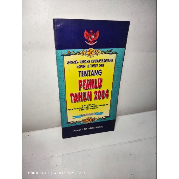 Jual Buku Undang Undang Tentang Pemilu Shopee Indonesia 