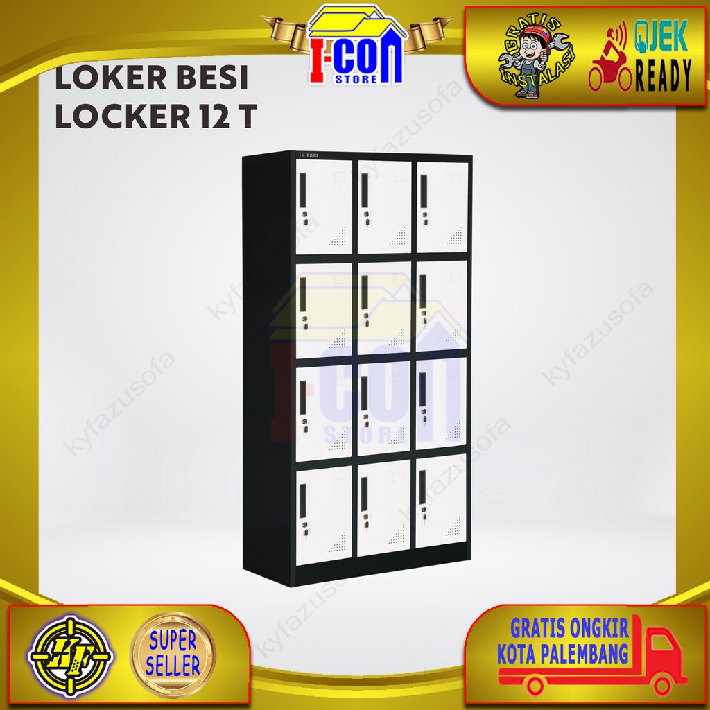 Jual Locker Besi Locker Pakaian Filling Cabinet Locker 12T Frontline ...