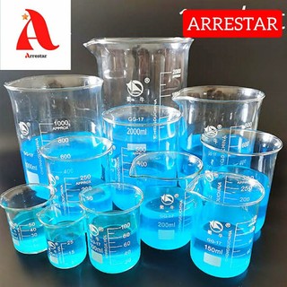Jual Gelas Ukur Kaca Laboratorium Lab kimia 1000ml 50ml 100ml 250ml ...