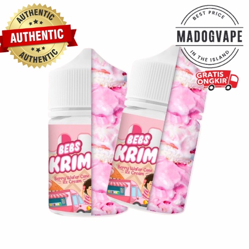 Jual Liquid Bebs Krim 60ml | Liquid Bebs Krim Berry Wafer Cone Ice ...