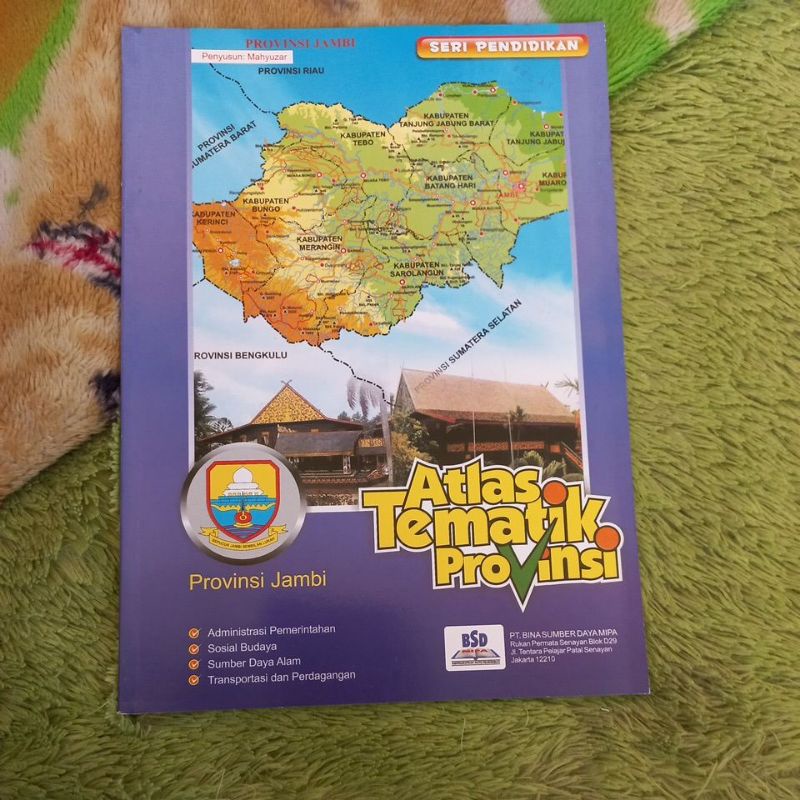 Jual ORIGINAL BUKU PETA ATLAS TEMATIK PROVINSI JAWA TIMUR SULAWESI ...