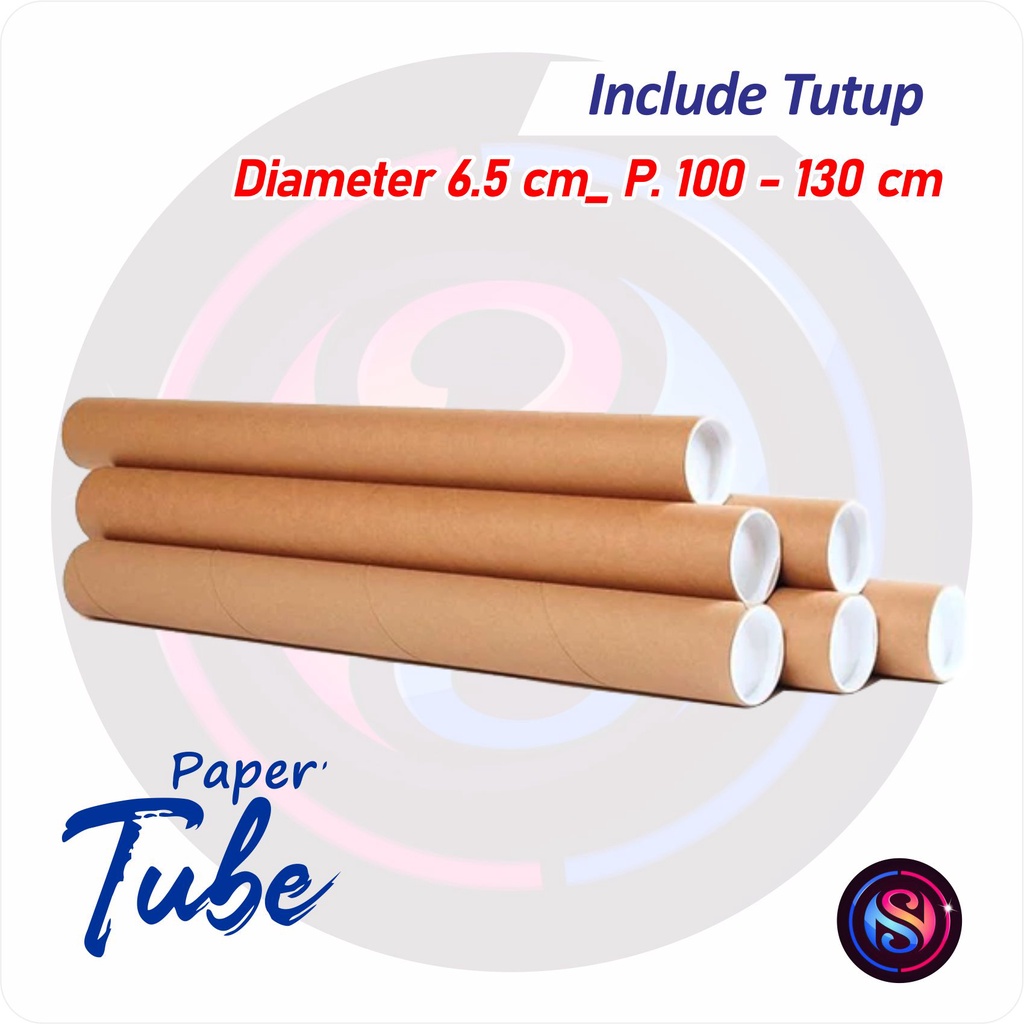Jual TABUNG KARDUS SELONGSONG KERTAS PACKING PAPER CORE TUBE PANJANG 100 - 120 CM FREE TUTUP ...