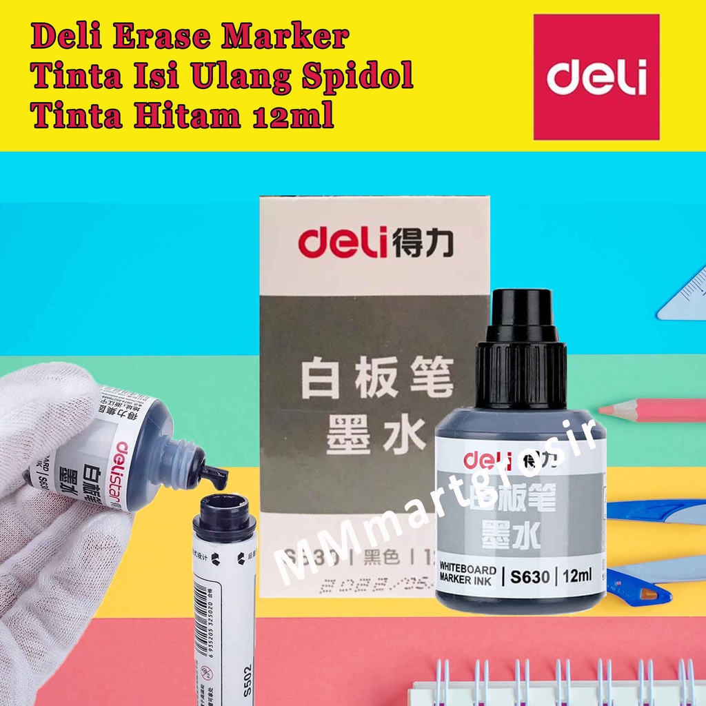 Jual DELI / WhiteBoard Marker Ink / Tinta Isi Ulang Spidol / Tinta ...