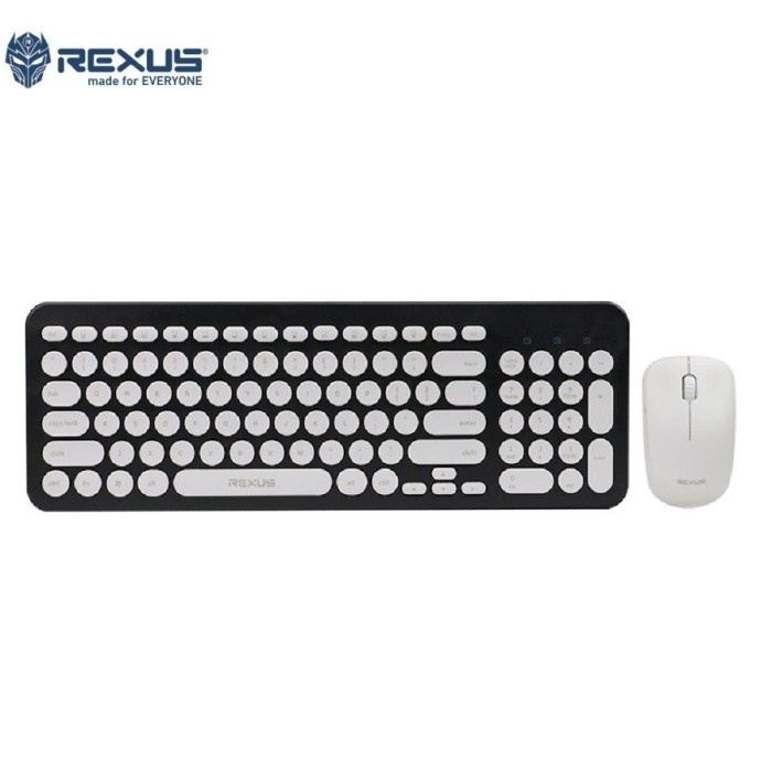 Jual Rexus COMBO Keyboard Mouse KM10 / KM 10 Keyboard Mouse WIreless ...