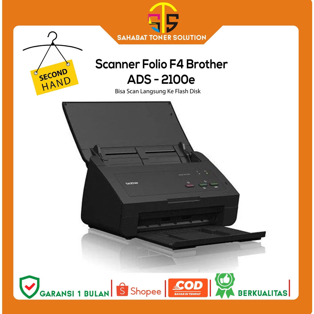 Jual Scanner Folio F4 Brother ADS-2100e Bisa Scan Langsung Ke Flash ...