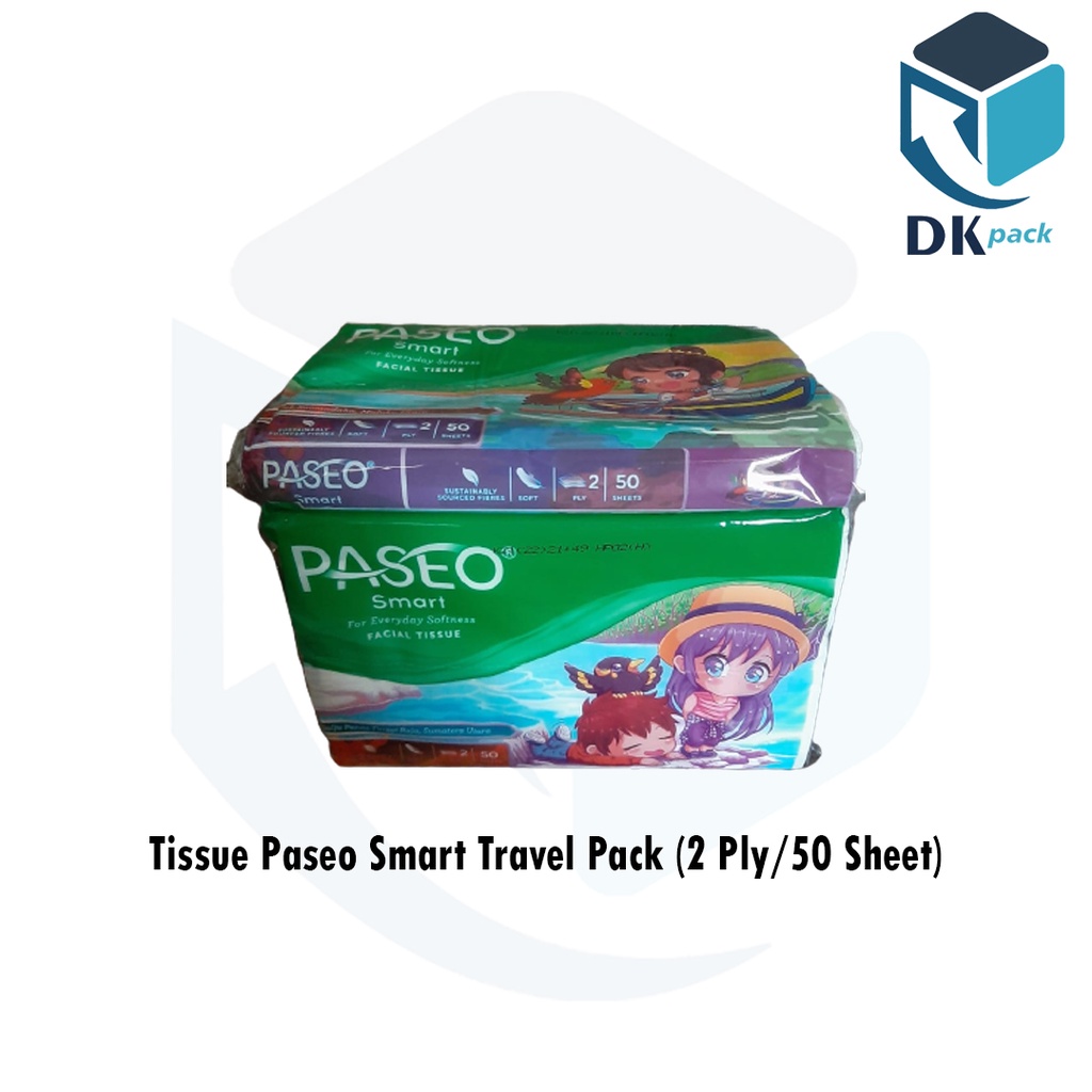 Jual Tisu Paseo Smart Travel Pack Tissue (2 Ply/50 Sheet) | Shopee ...
