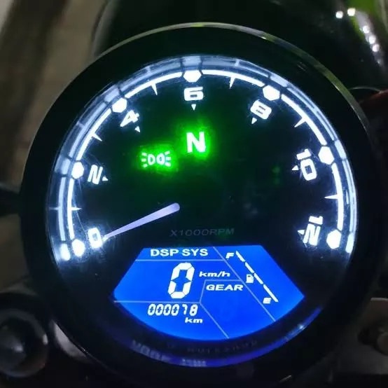 Jual SPEEDOMETER BABON BULAT LED DIGITAL PLUS UNIVERSAL SPEEDOMETER ...