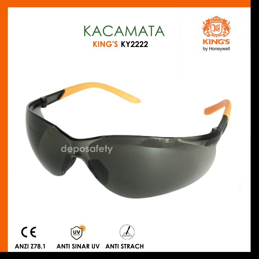 Jual Kacamata Safety KING'S Ky 2222 By Honeywell Original - Safety ...
