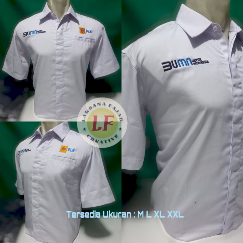 Jual baju seragam BUMN PLN pendek | Shopee Indonesia