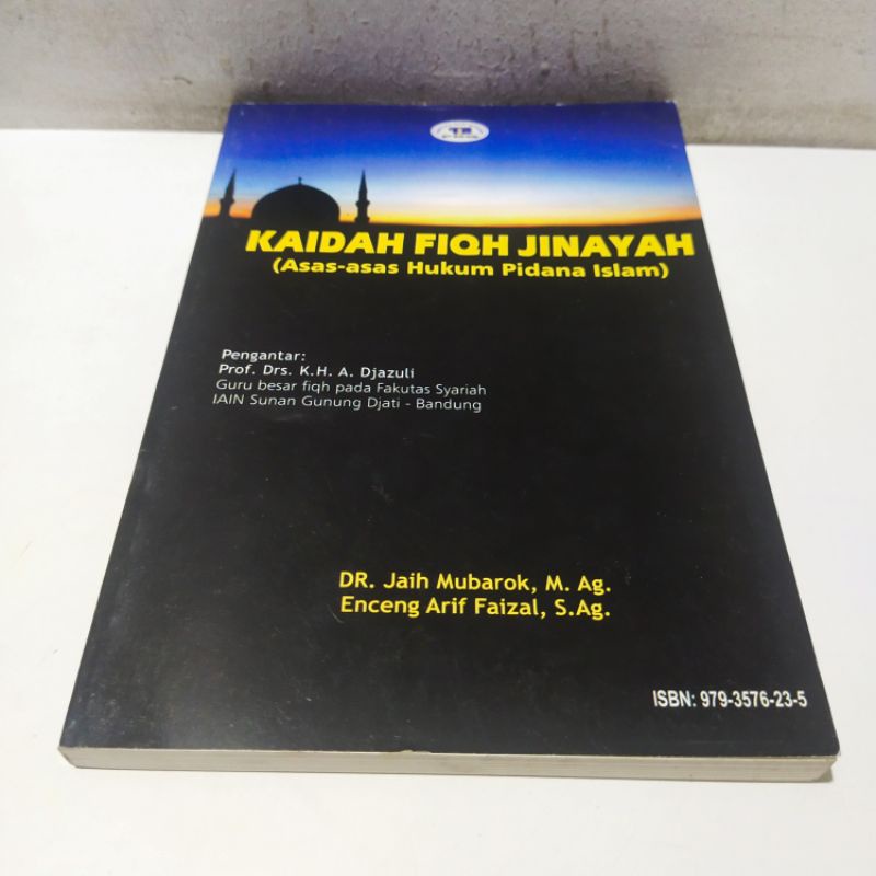 Jual Buku Obral Super Murah - Buku Kaidah Fiqh Jinayah (Asas-asas Hukum Pidana Islam) | Shopee ...
