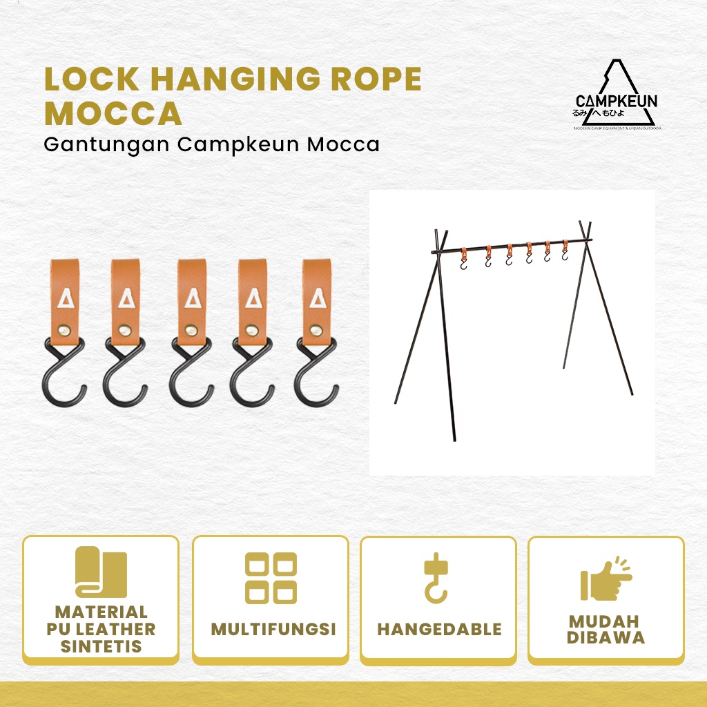 Jual Campkeun Gantungan Hanging Rack Kulit - Gantungan pajangan alat ...