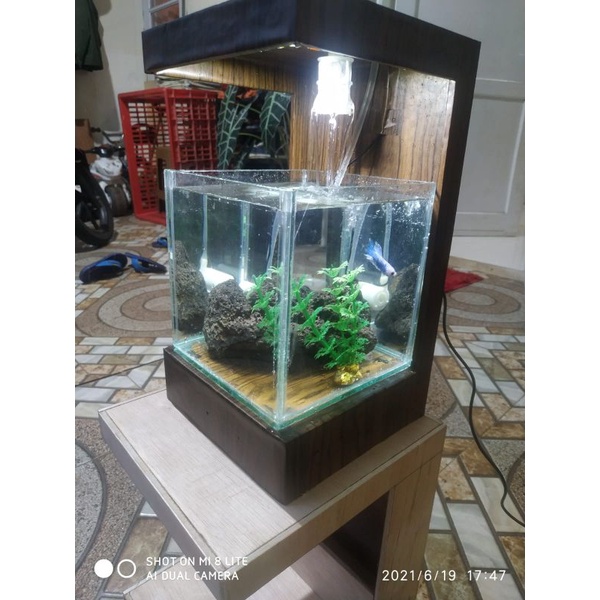Jual akuarium minimalis display kabinet mewah harga murah akurium ikan ...