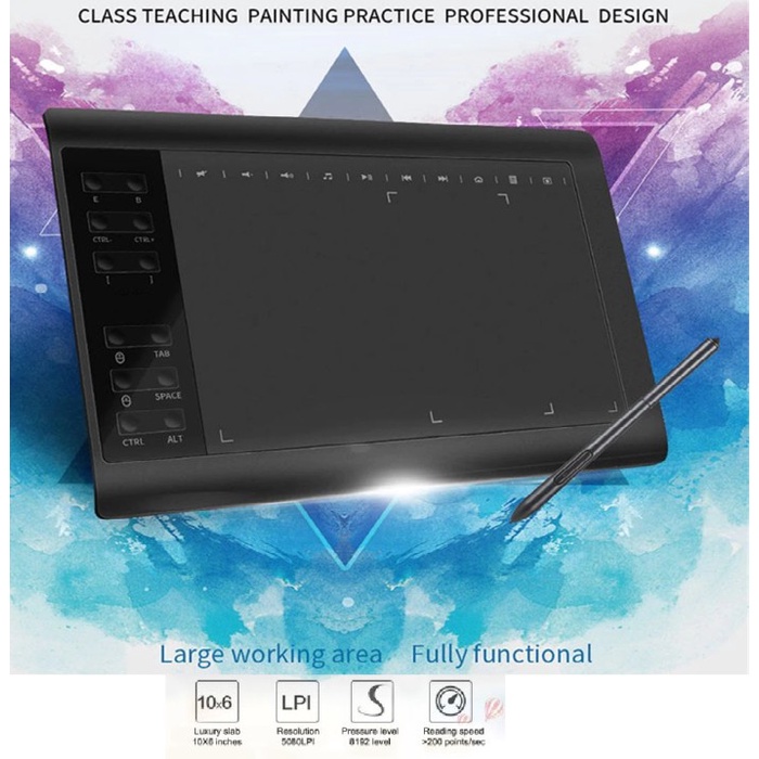 Jual Drawing Tablet Desain Sketsa Grafis Melukis Gambar & Belajar ...