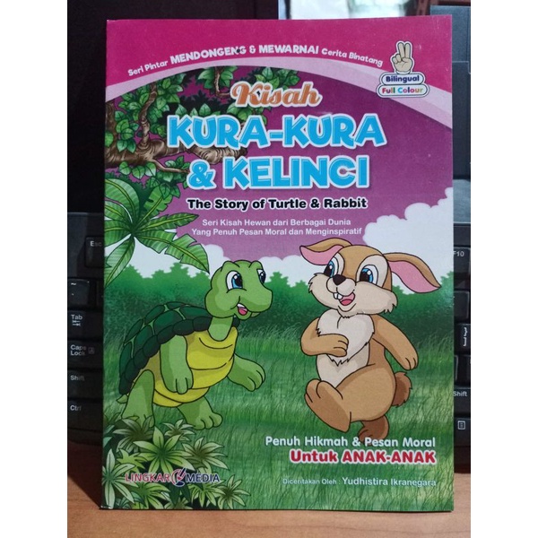 Jual Kisah Kura-Kura & Kelinci Dongeng Dan Mewarnai Dua Bahasa | Shopee Indonesia