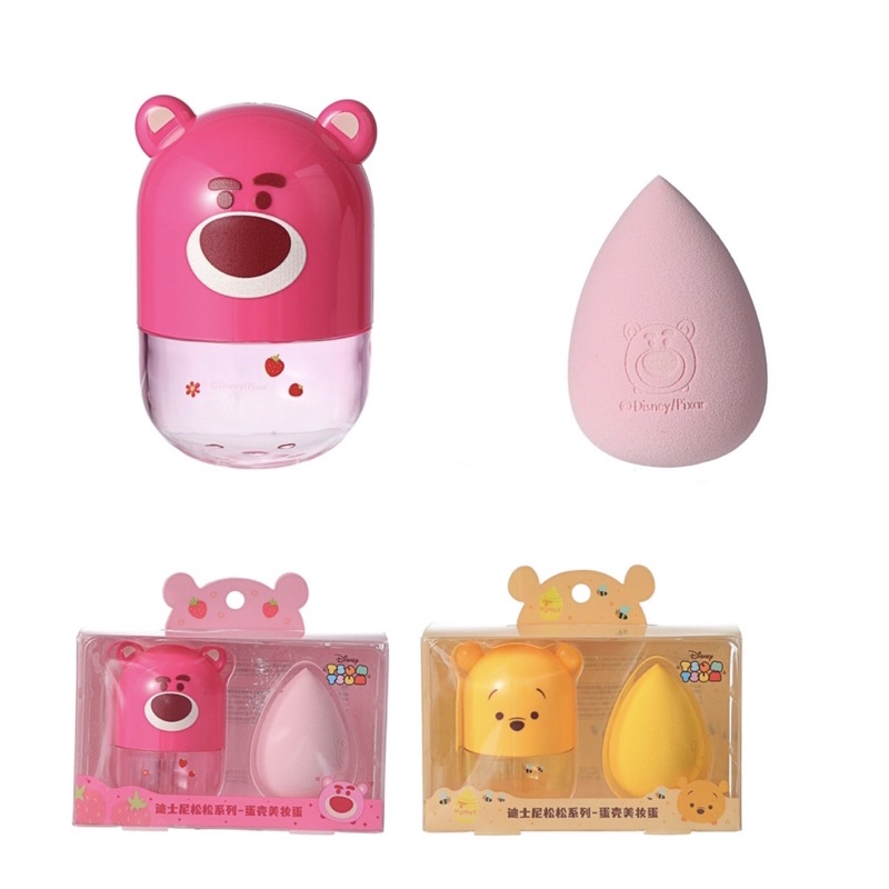 Jual MINISO MAKE UP SPONGE TSUM TSUM COLLECTION WITH CASE SET MAKEUP ...