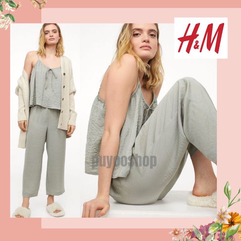 Jual HM H*M Cami Set Pajamas (set BAJU + CELANA) | Shopee Indonesia