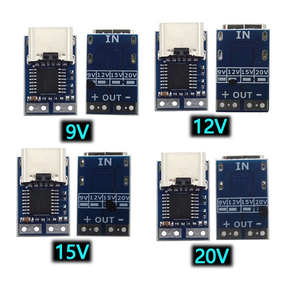 Jual Type-C PD Decoy Module PD 2.0 PD 3.0 to DC 9V 12V 15V 20V Trigger ...
