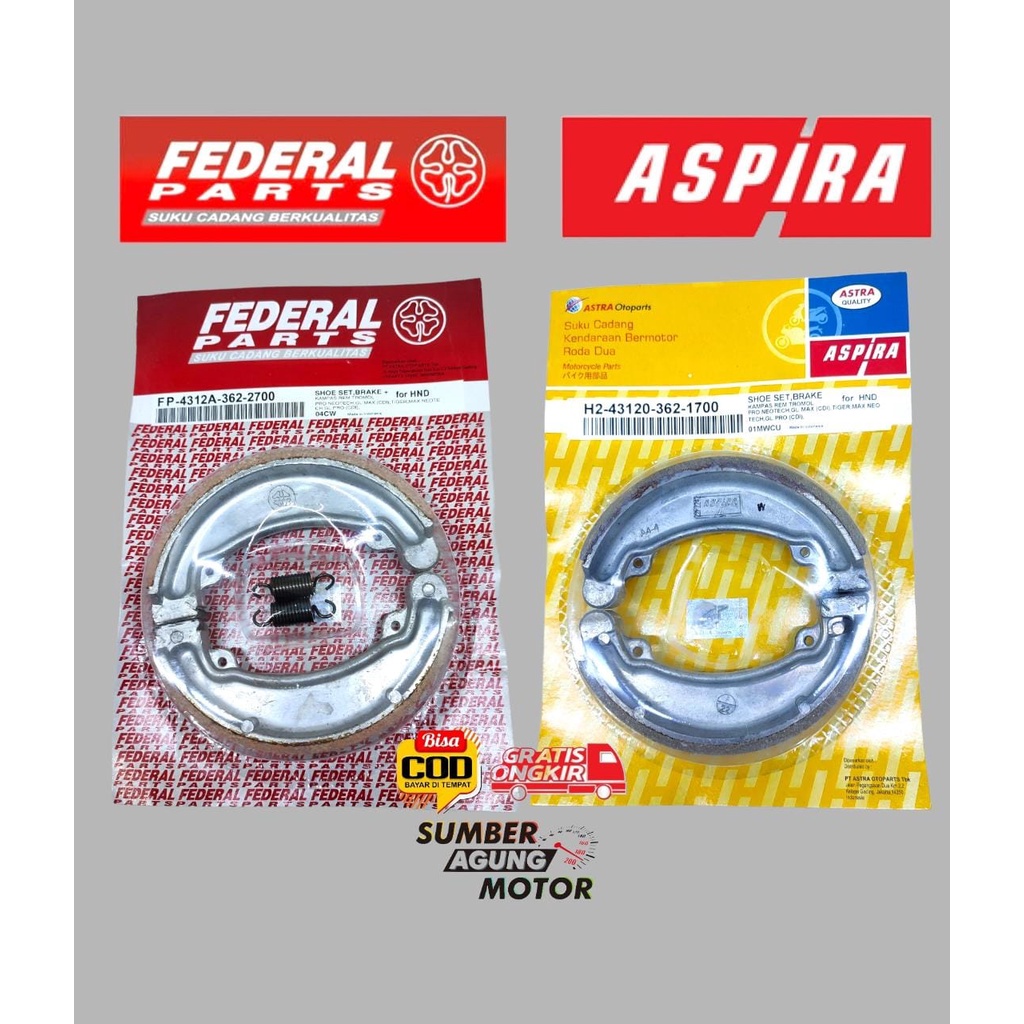 Jual KANVAS KAMPAS REM BELAKANG HONDA TIGER GL PRO MAX NEOTECH MEGAPRO ...