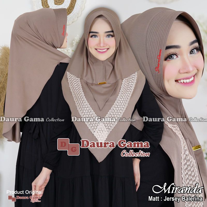 Jual JILBAB MIRANDA ANNISA ORI DAURAGAMA / HIJAB INSTAN | Shopee Indonesia