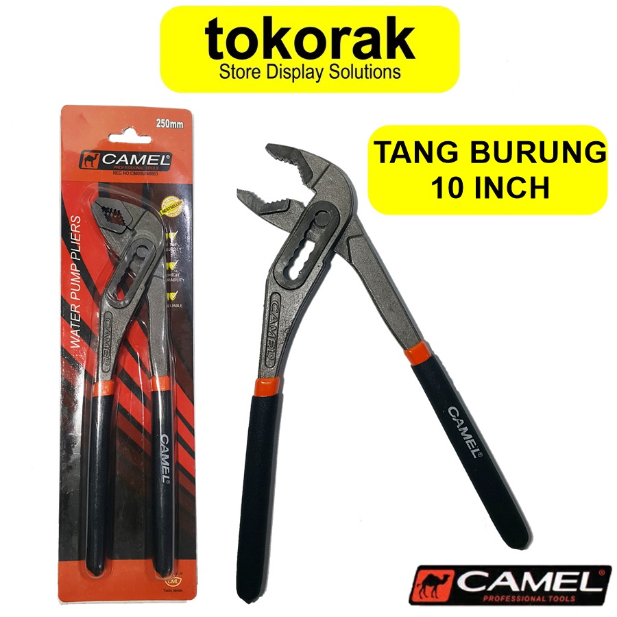 Jual TANG BURUNG 10 INCH CAMEL WATER PUMP PLIERS - TANG JEPIT PIPA ...