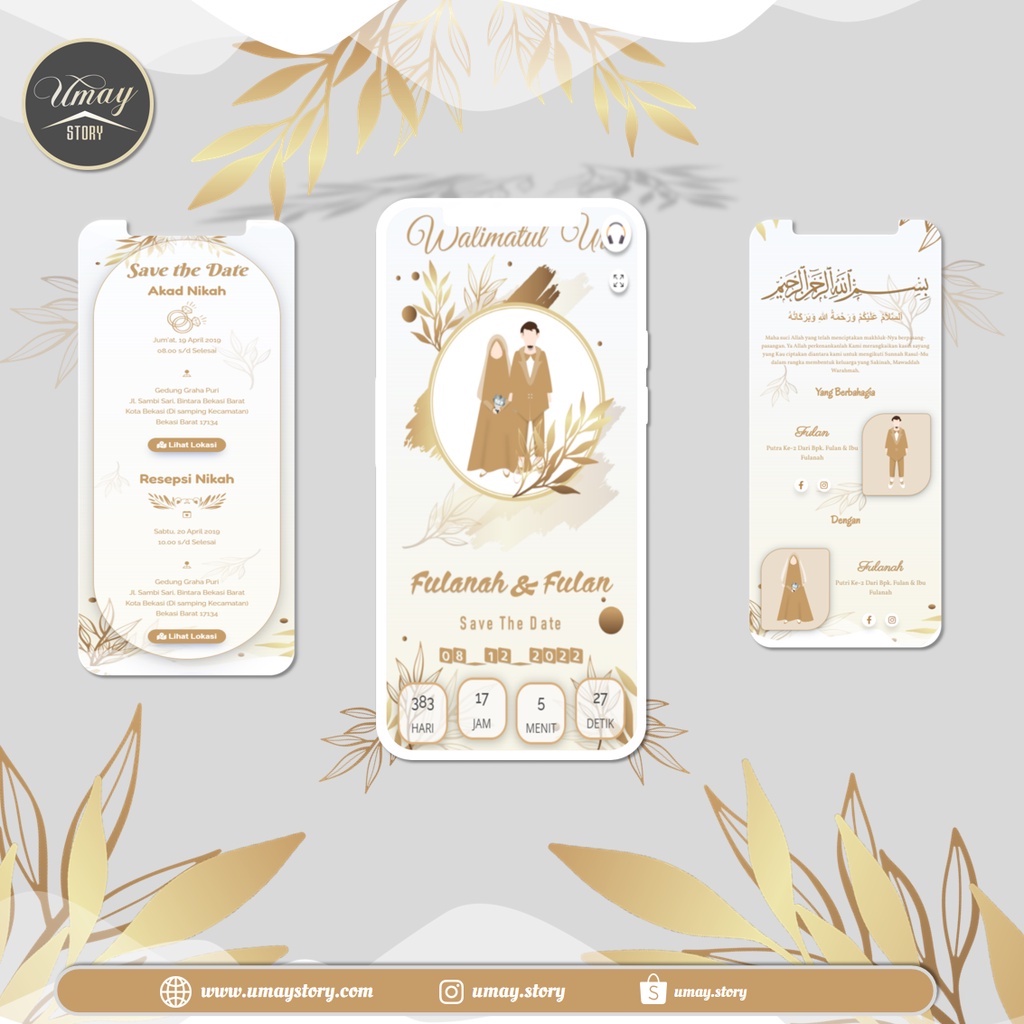 Jual Undangan Pernikahan Web | Undangan Pernikahan Digital | Undangan ...