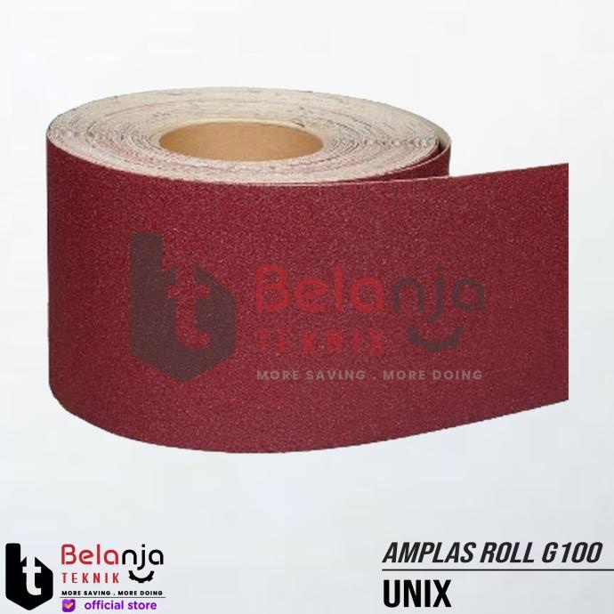 Jual UNIX Amplas Roll Kain Meteran Kayu Besi Grit 100 Amplas Bangunan ...