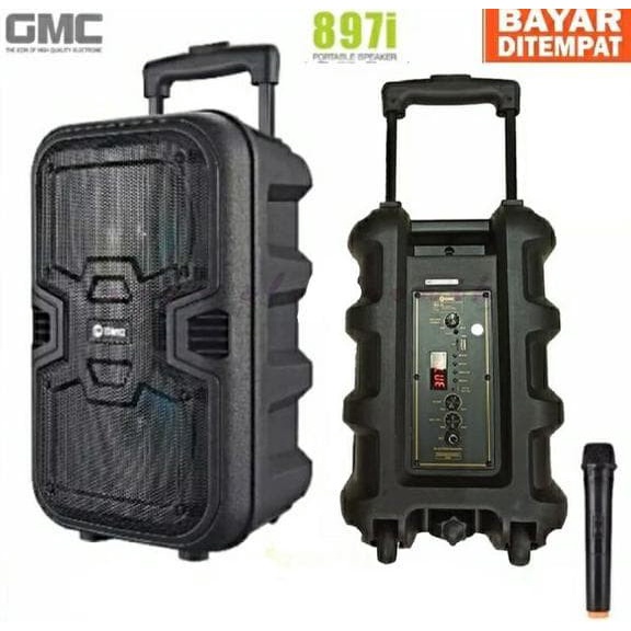 Jual Speaker GMC 897 i double speker LED display free mic wireles 1 pcs ...