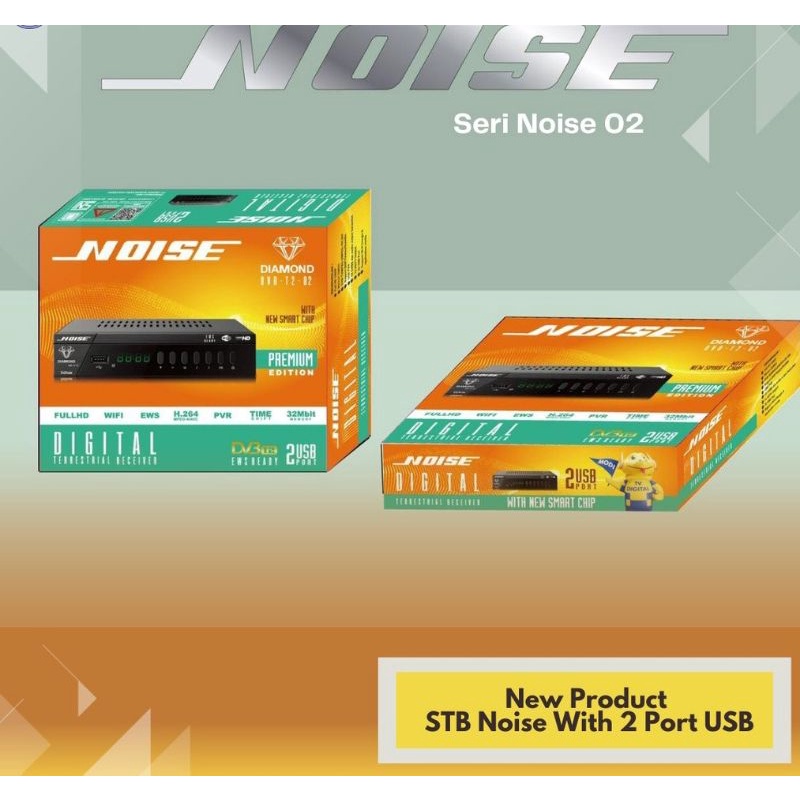 Jual stb set top box 02 noise 2usb dus kuning (body besi) | Shopee ...