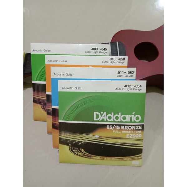 Jual senar gitar dadario akustik bronze//senar gitar dadario pack ...