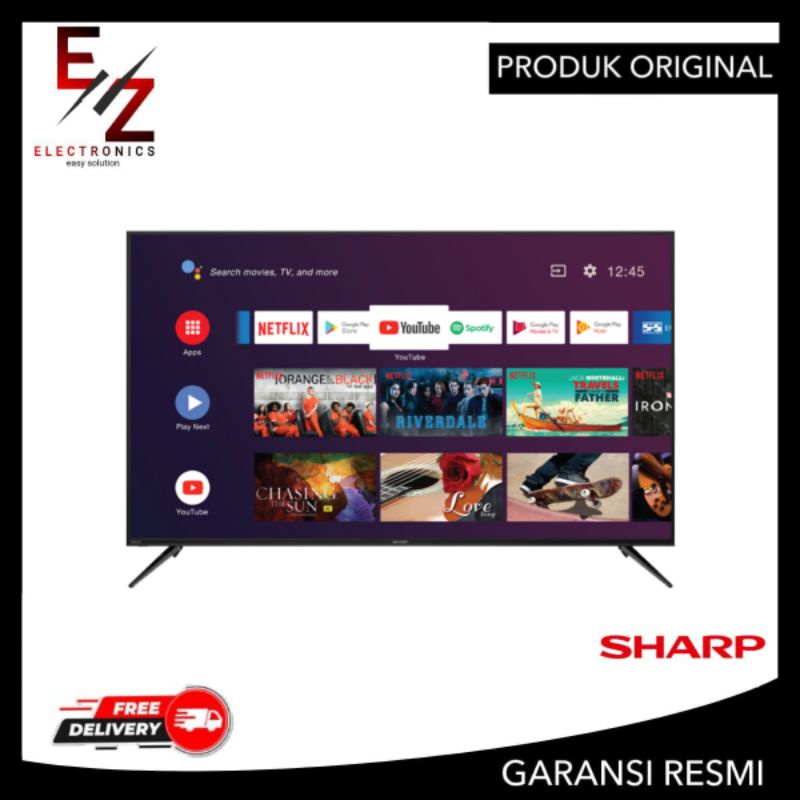 Jual SHARP 4T-C70DK1X UHD 4K ANDROID TV LED TV 70 INCH 4T C70DK1X ...