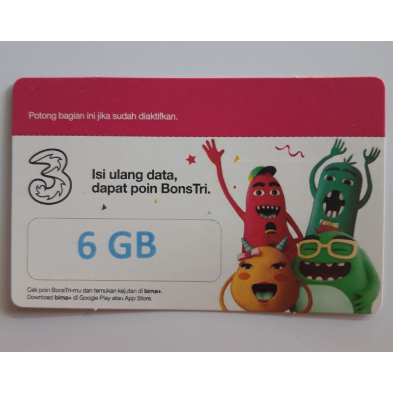 Jual TRI HAPPY 6GB 7 hari ( voucher ) | Shopee Indonesia