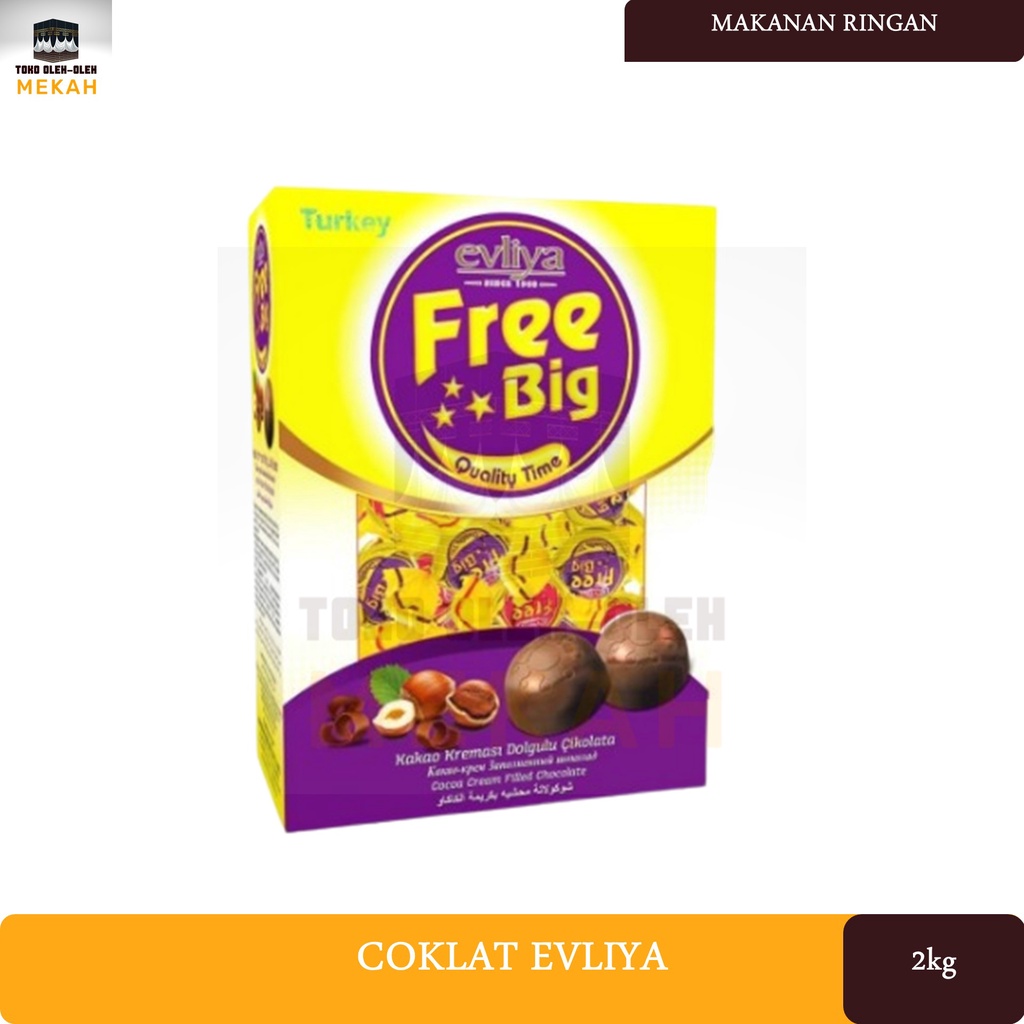 Jual Coklat Evliya Jival Cokelat EVILYA FREE BIG coklat oleh-oleh Haji ...