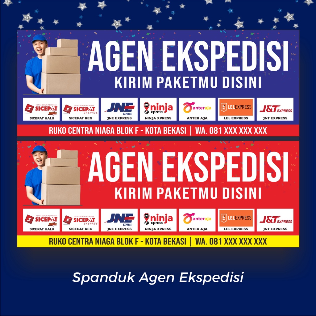 Jual Spanduk / Banner Agen Ekspedisi | Shopee Indonesia