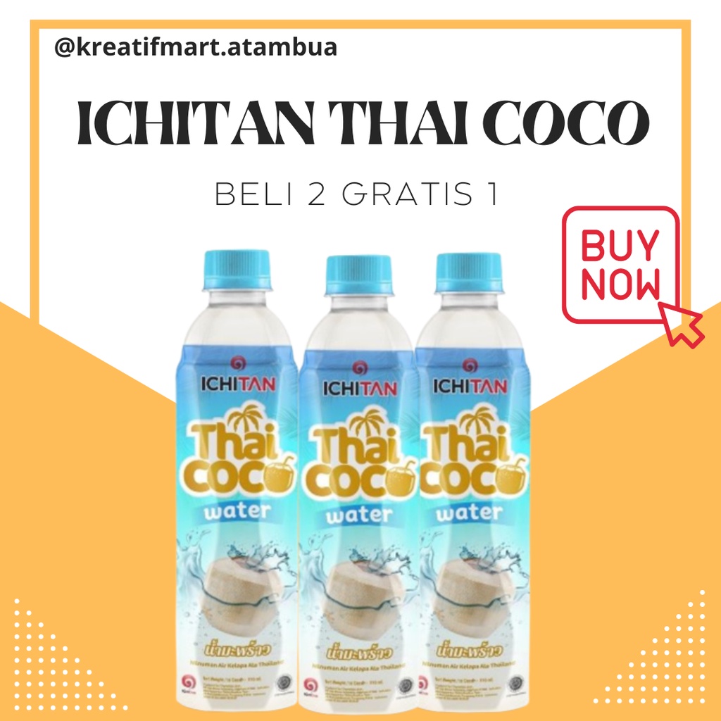 Jual ICHITAN BOTOL THAI COCO WATER 310ML | Shopee Indonesia