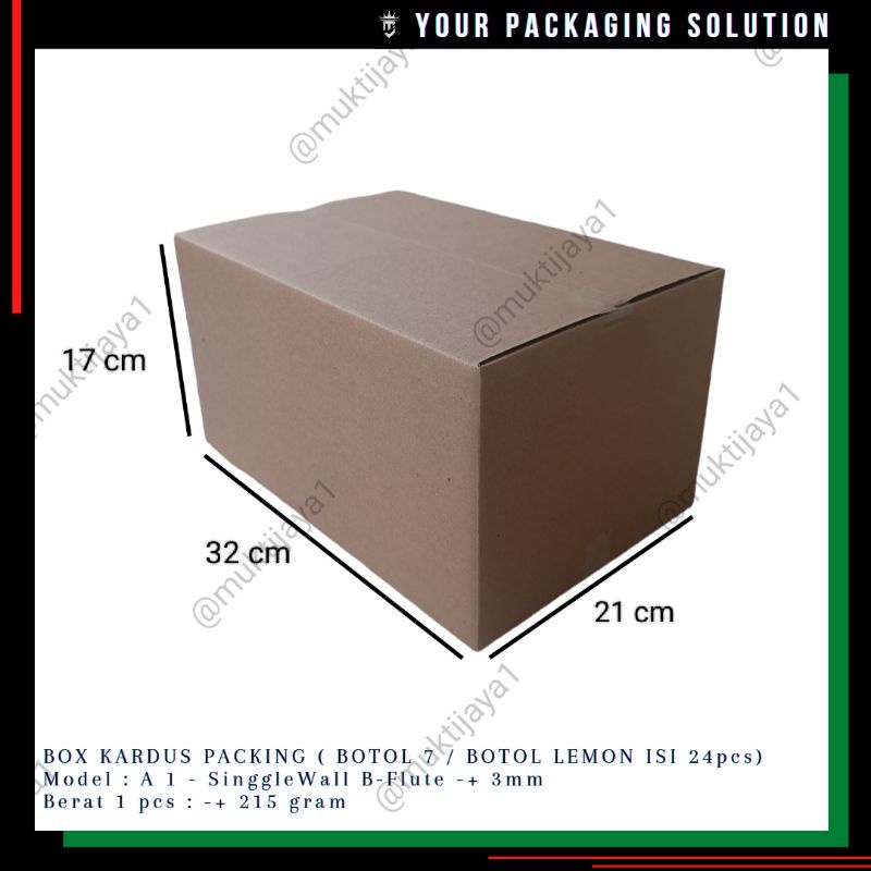 Jual BOX Botol 7 • 32x21x17cm • Kotak/ Kardus Packing Botol lemon isi ...