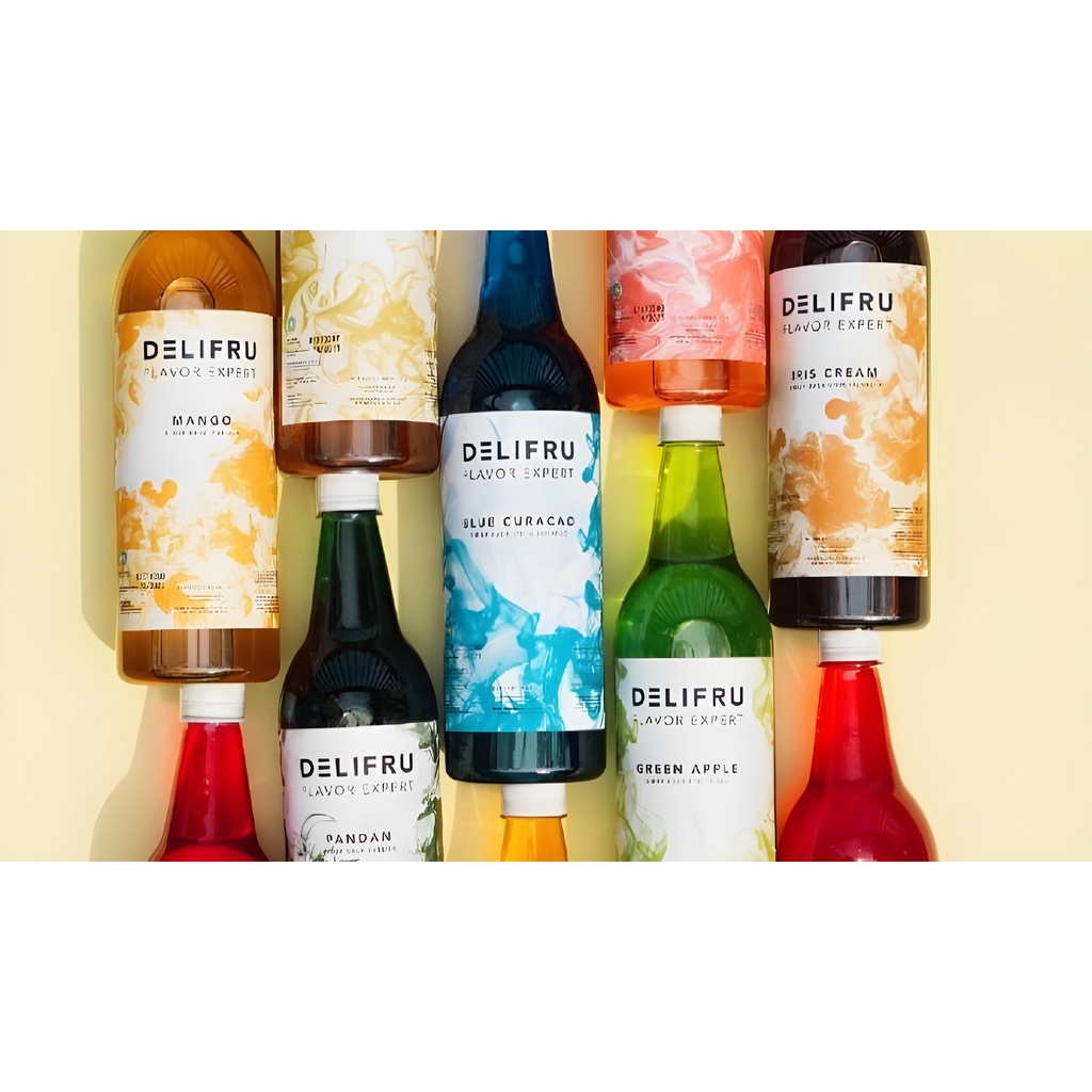 Jual DELIFRU SYRUP ALL FRUIT VARIAN 1L / SIRUP DELIFRU BUAH & MOJITO 1 ...