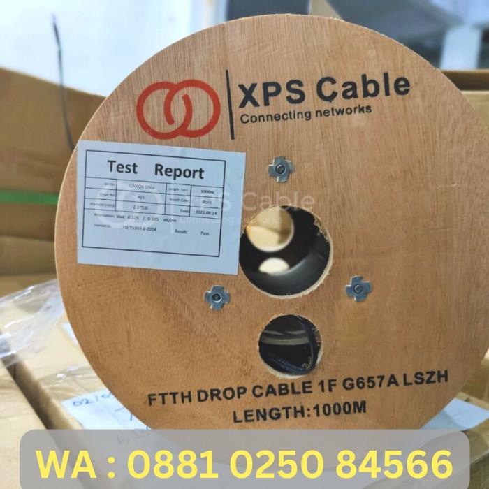 Jual Kabel Fiber Optik XPS Drop Cable 1 Core - 3 Steel Wires (1000m ...